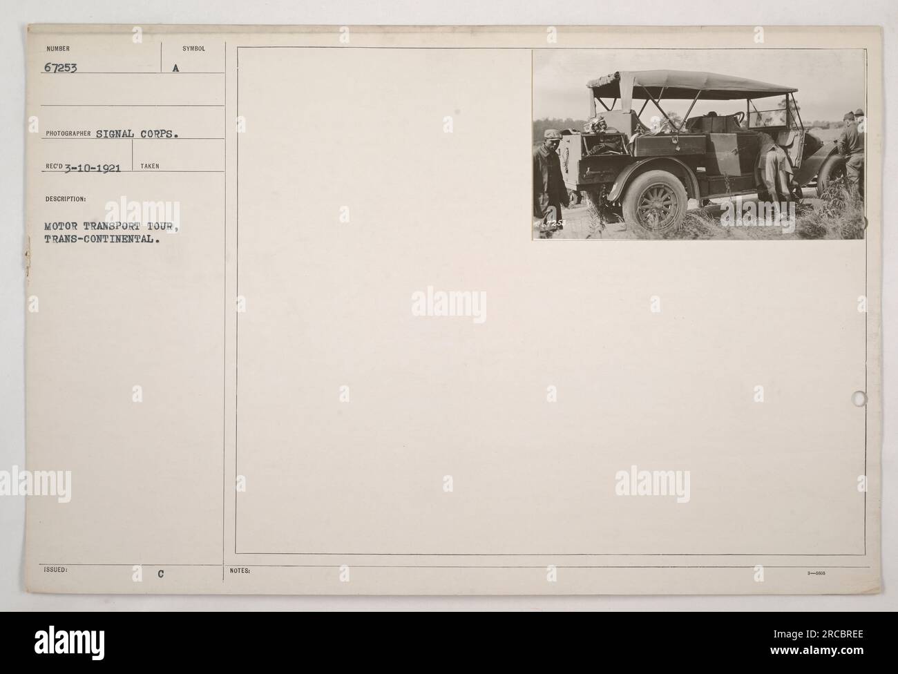 A convoy of military vehicles on a transcontinental motor transport ...