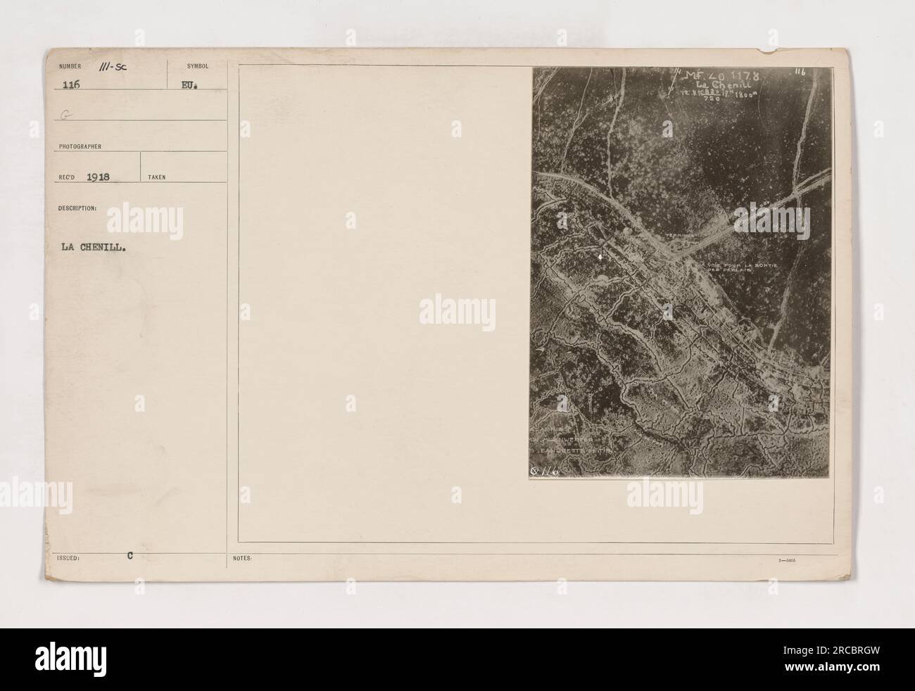 Aerial photograph of La Chenille, also known as Aerial NUMBER 116 PROTO ...