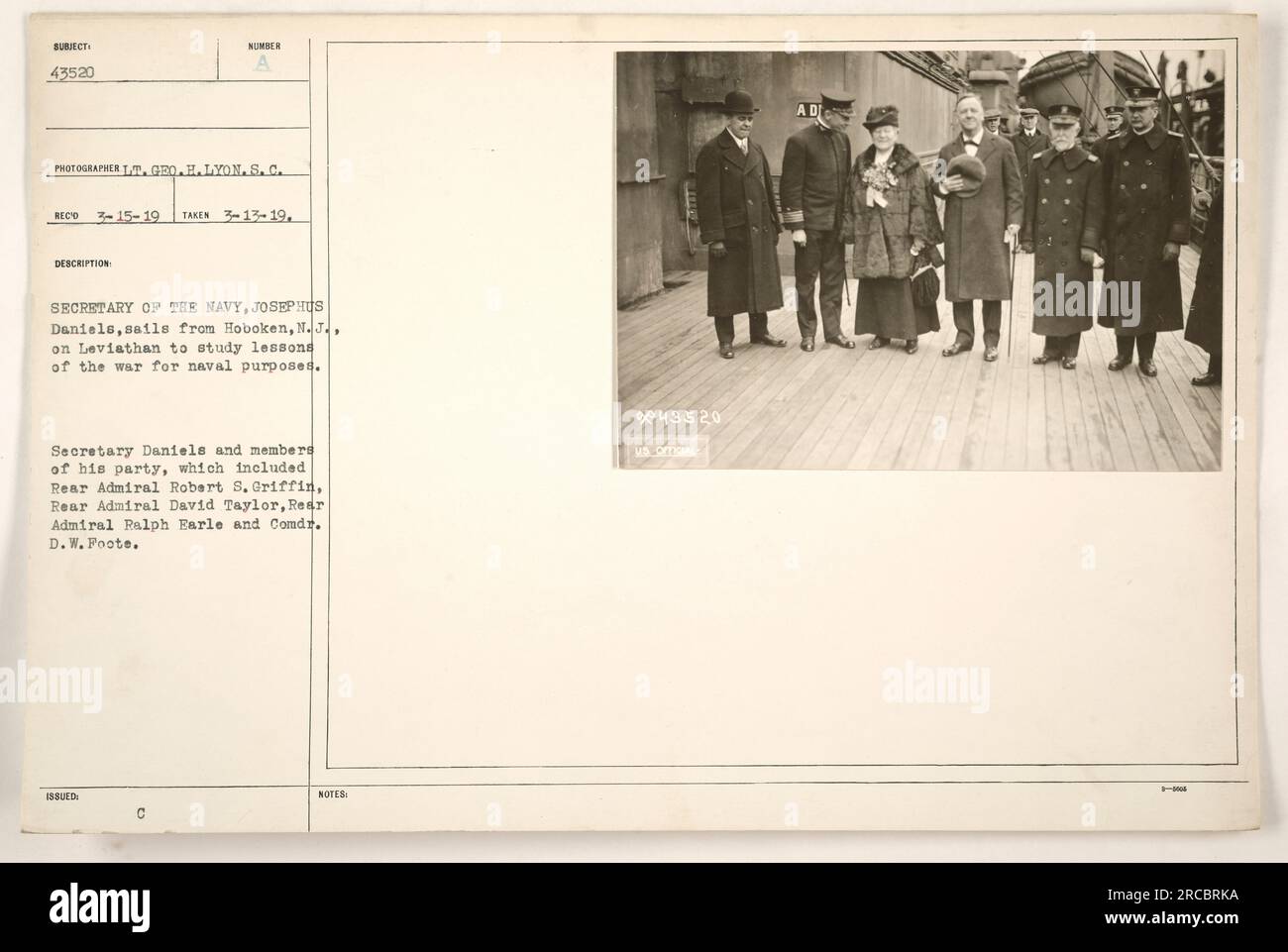 Rear admiral david taylor hi-res stock photography and images - Alamy