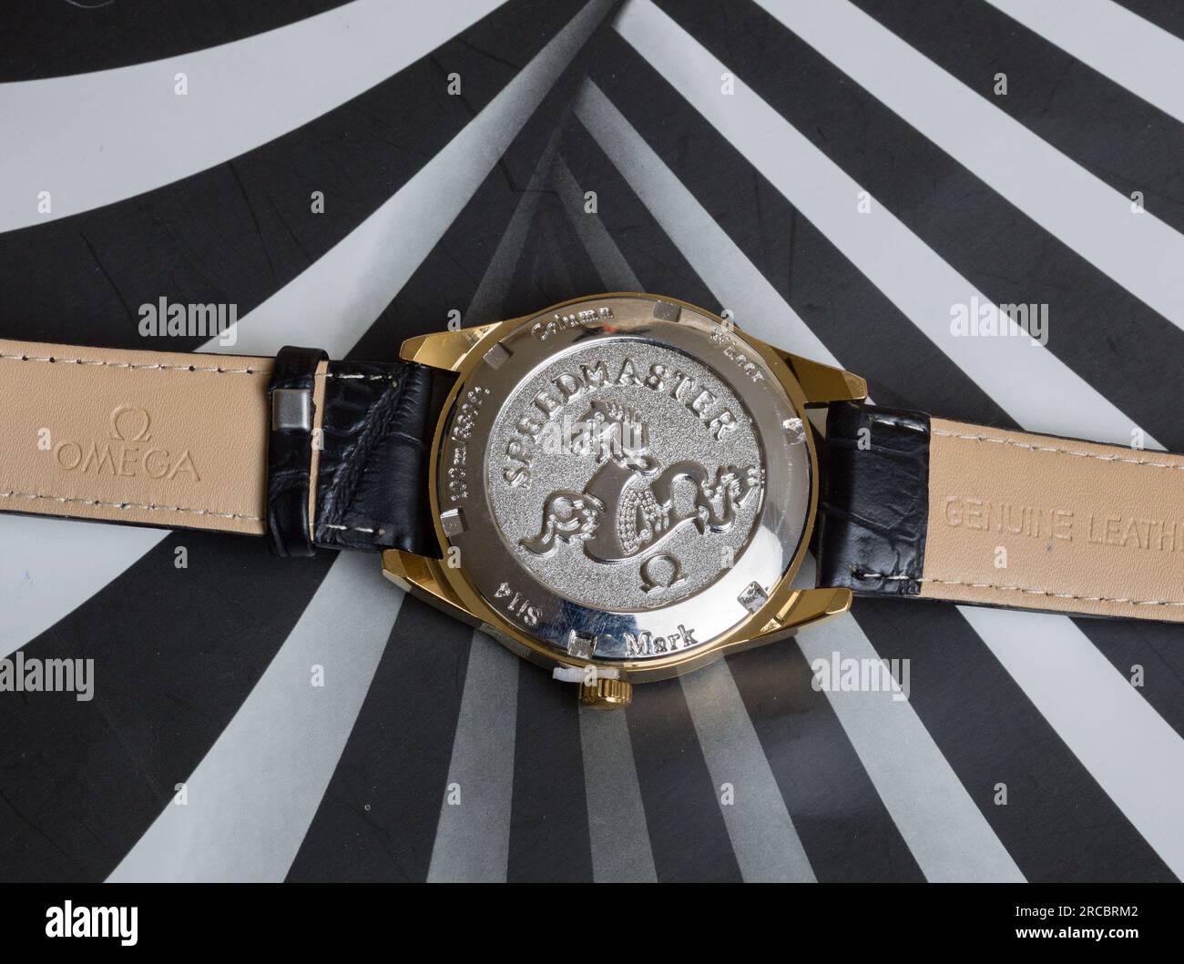 Hand wrist watch chronograph classic designer time clock Stock Photo ...