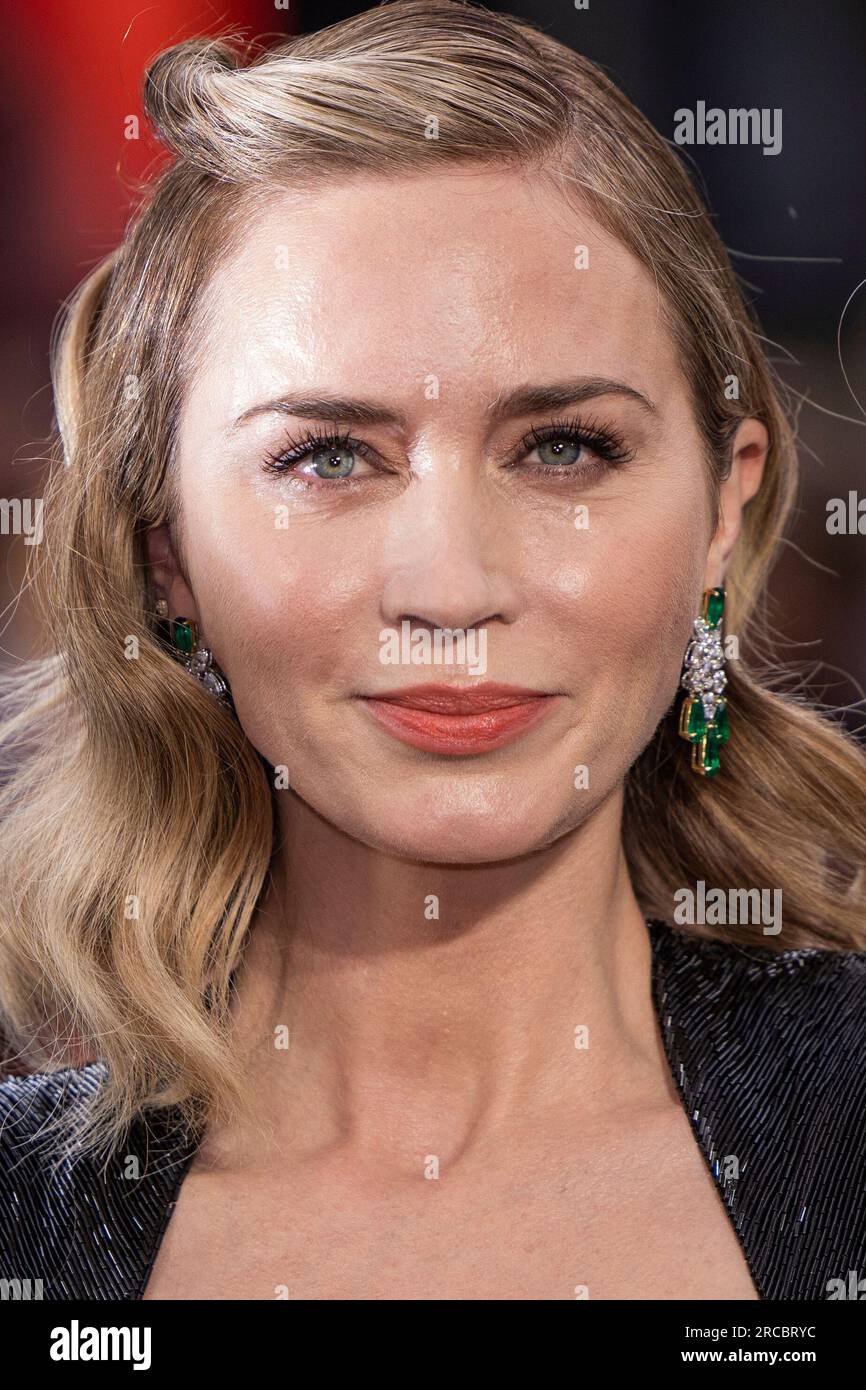 Emily Blunt poses for photographers upon arrival at the premiere for ...