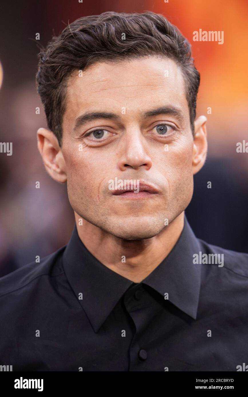 Rami Malek poses for photographers upon arrival at the premiere for the ...