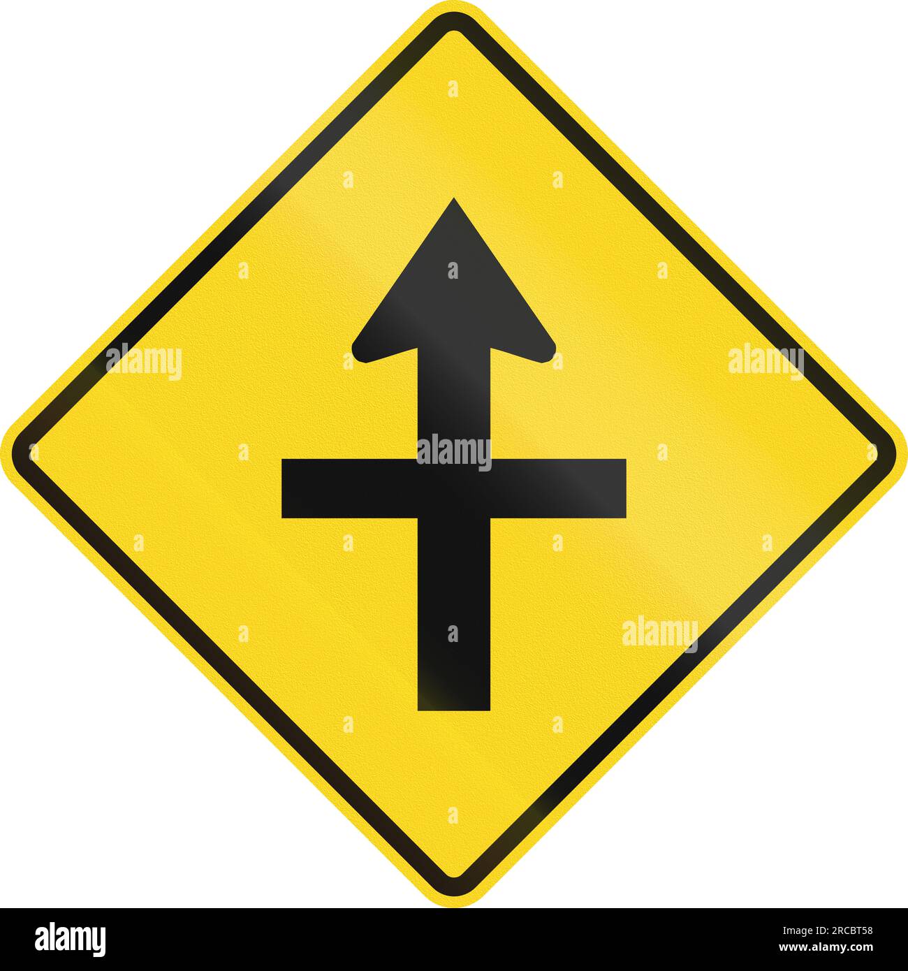 Canadian traffic sign - Intersection with priority. This sign is used ...
