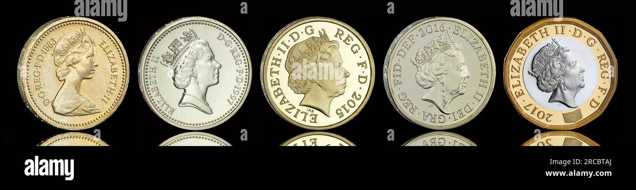 Coin portraits of queen elizabeth ii hi-res stock photography and ...