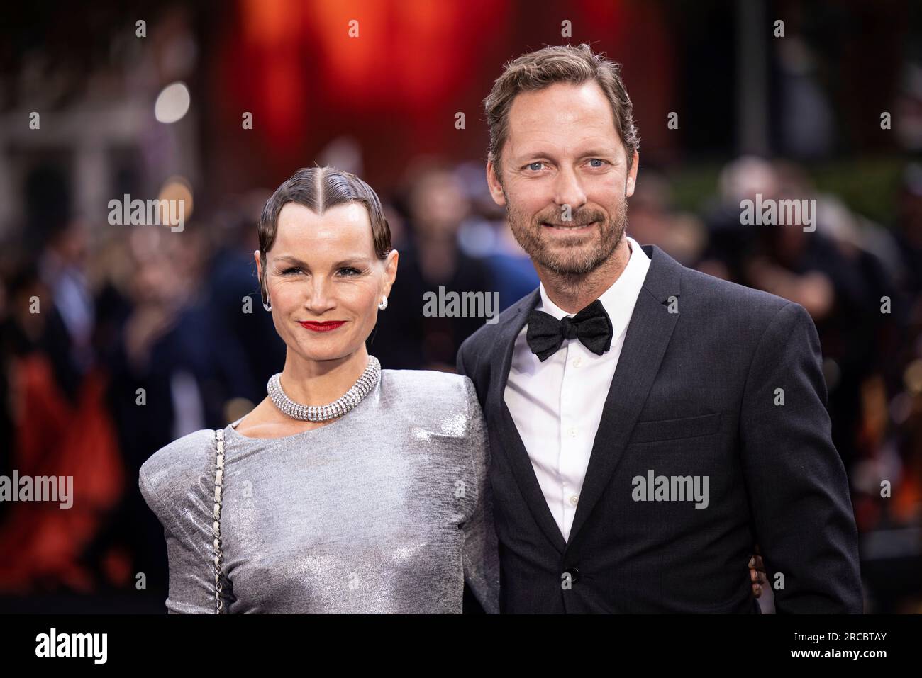 Lena Kristin Ellingsen and Trond Fausa Aurvag pose for photographers ...