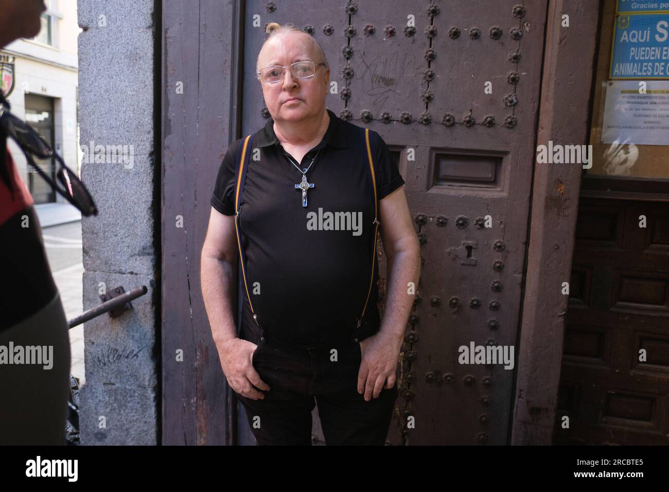 Paco Porras attends the Carmen Sevilla tribute in the Church of San ...