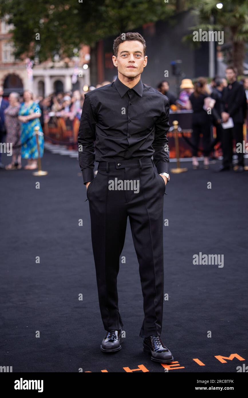 Rami Malek poses for photographers upon arrival at the premiere for the ...