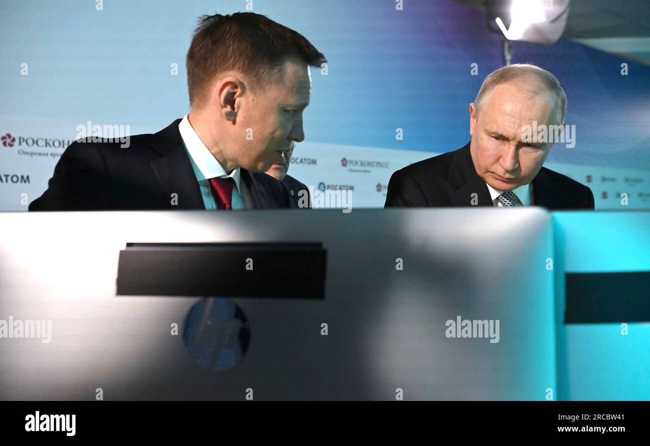 Moscow, Russia. 13th July, 2023. Russian President Vladimir Putin ...