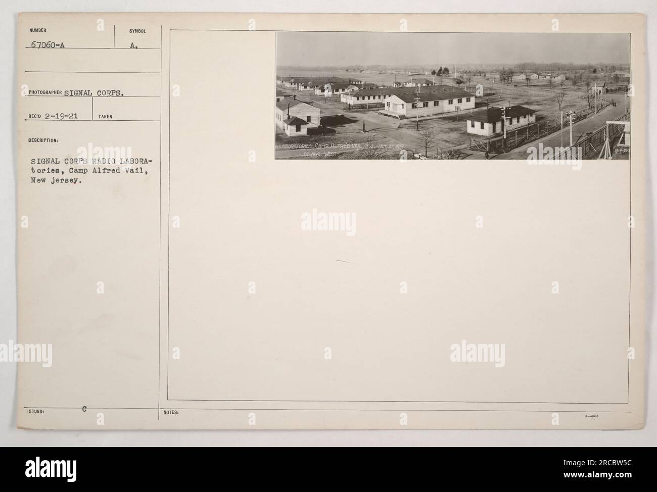 Image showing the Signal Corps Radio Laboratories at Camp Alfred Vail ...