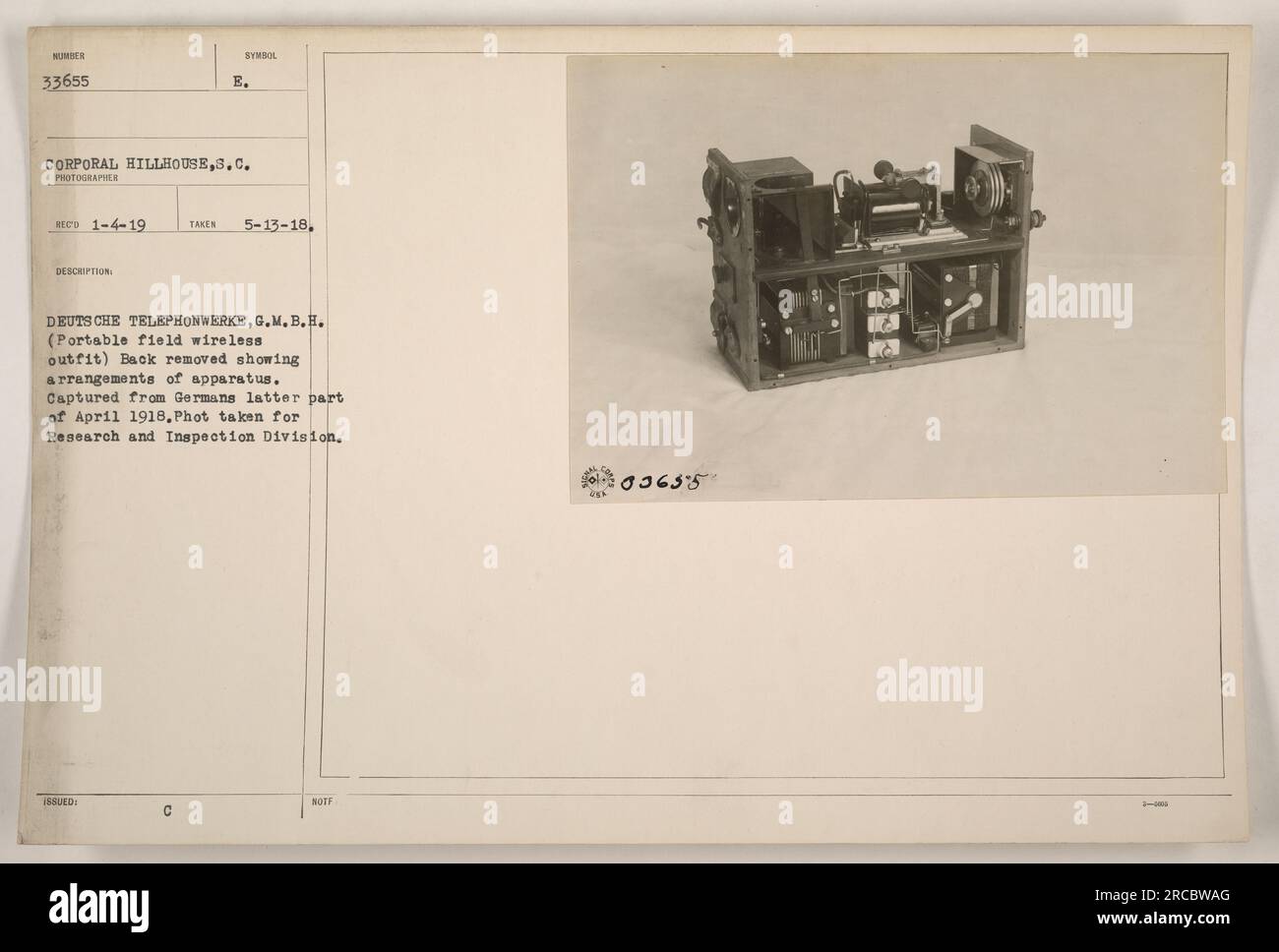 Caption: Image depicting the captured German Portable Field Wireless ...