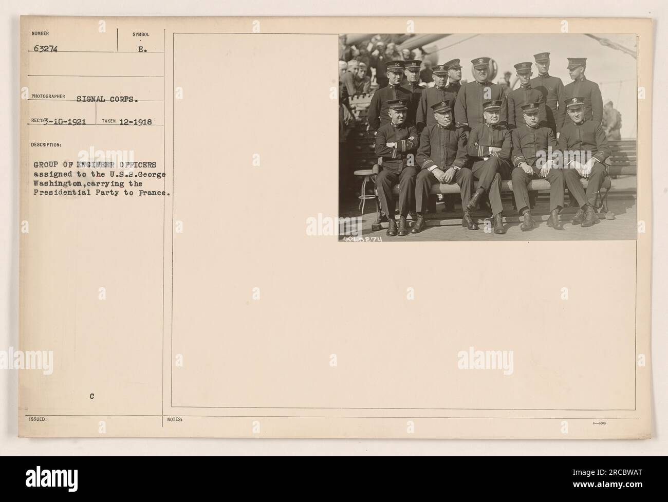 Group of engineer officers assigned to the USS George Washington ...