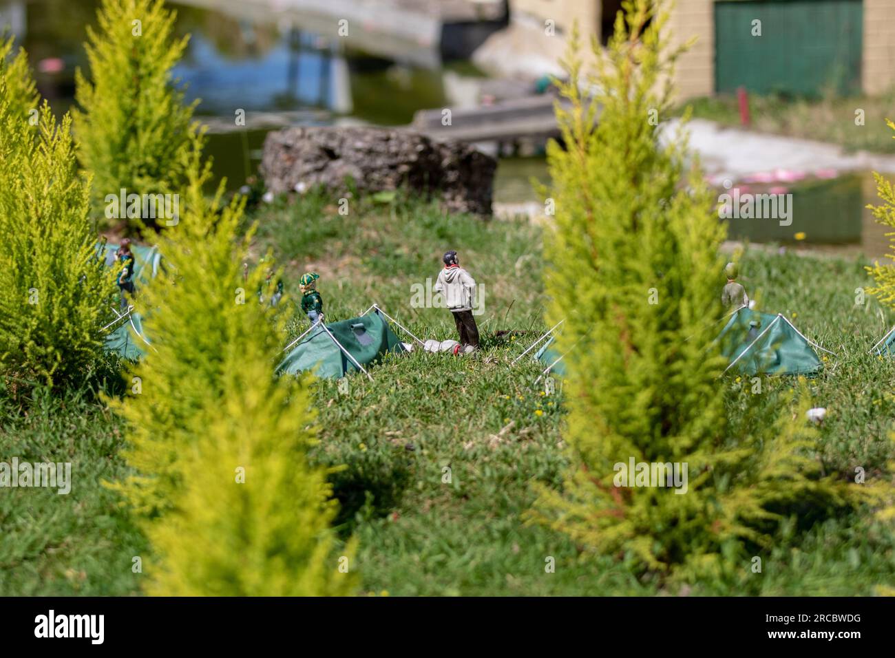 Photo of a miniature town Stock Photo - Alamy
