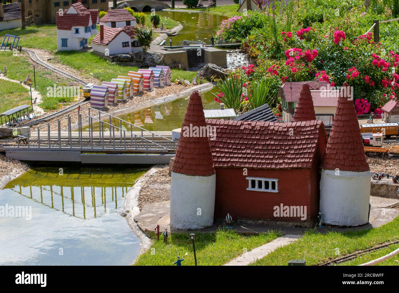 Photo of a miniature town Stock Photo - Alamy