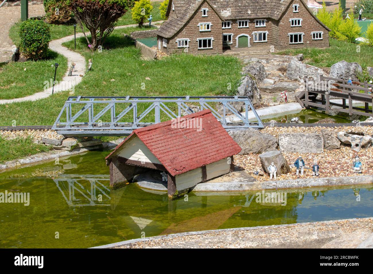 Photo of a miniature town Stock Photo - Alamy