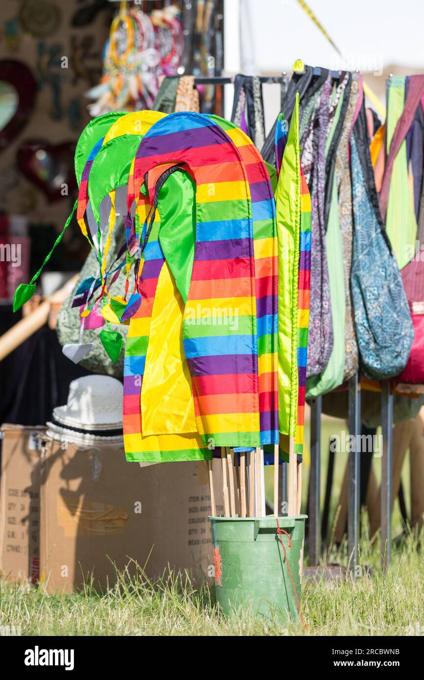 Banners and flags trade stands and stalls at the 16th. GTSF music ...