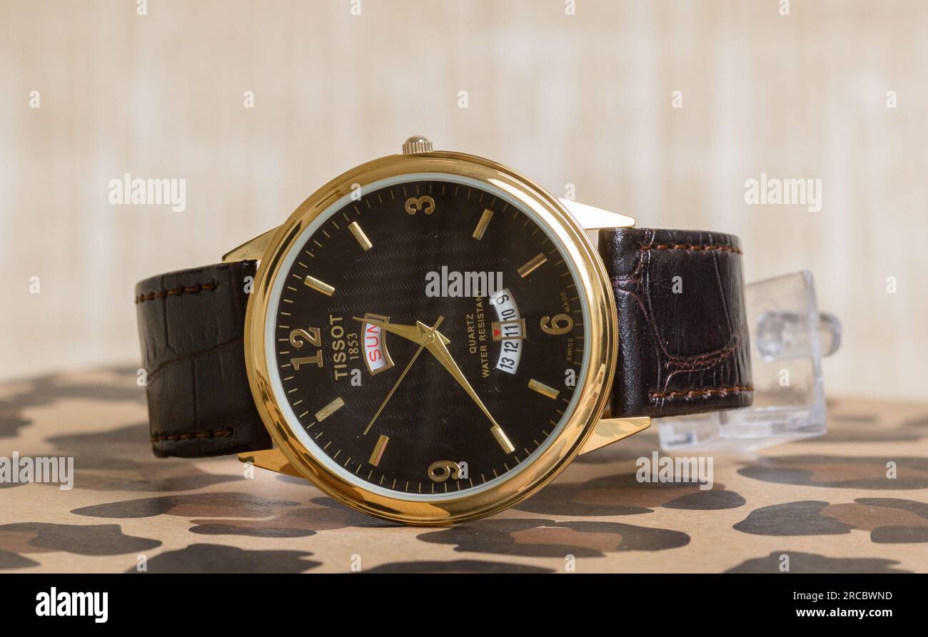 Hand Wrist Watch Time clock Designer classic stylish Stock Photo - Alamy