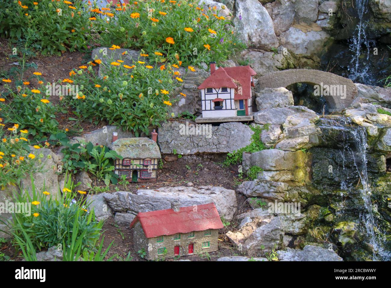 Photo of a miniature town Stock Photo - Alamy