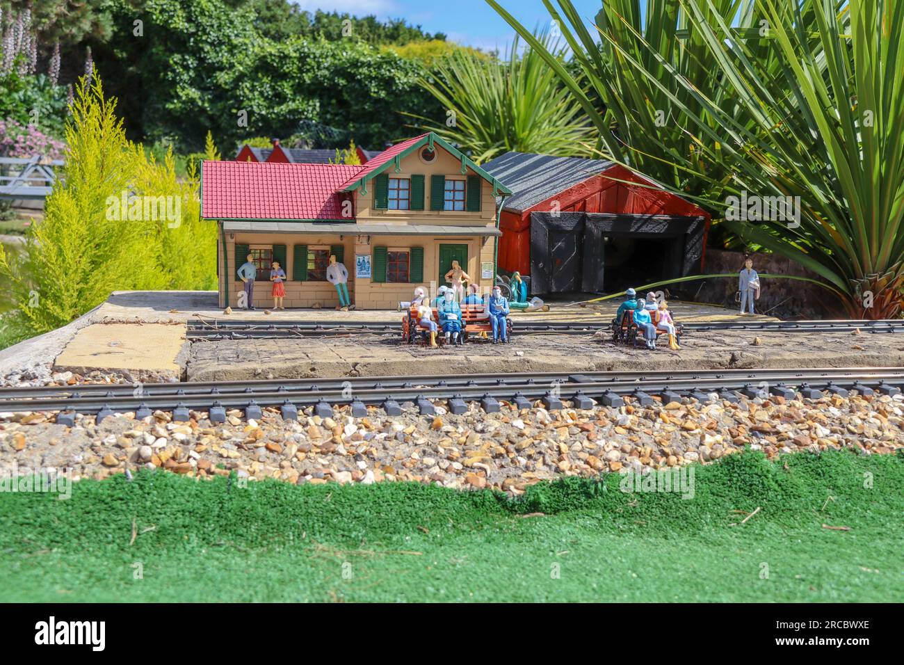 Photo of a miniature town Stock Photo - Alamy
