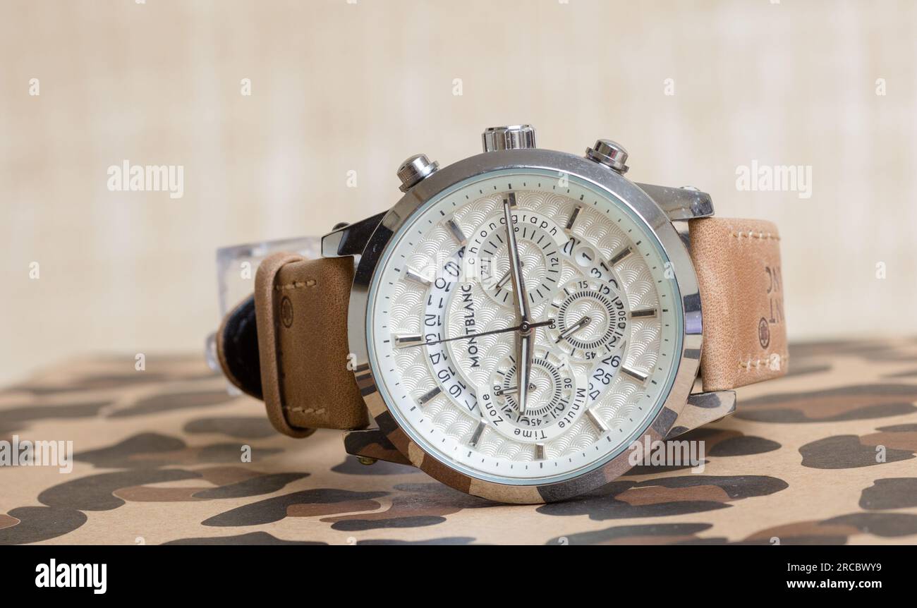 Hand Wrist Watch Time clock Designer classic stylish Stock Photo - Alamy