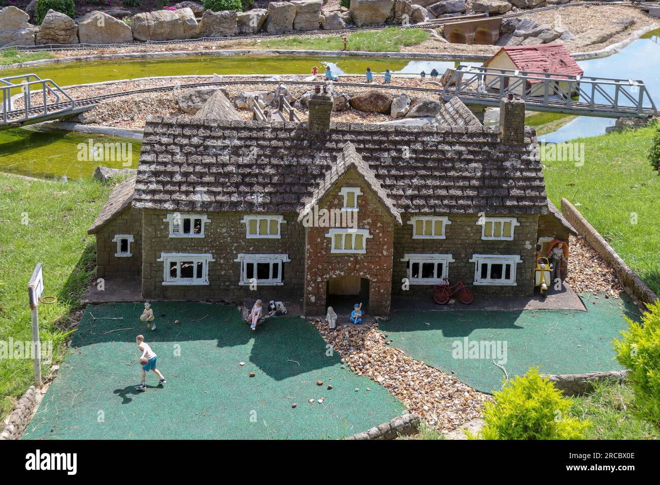 Photo of a miniature town Stock Photo - Alamy