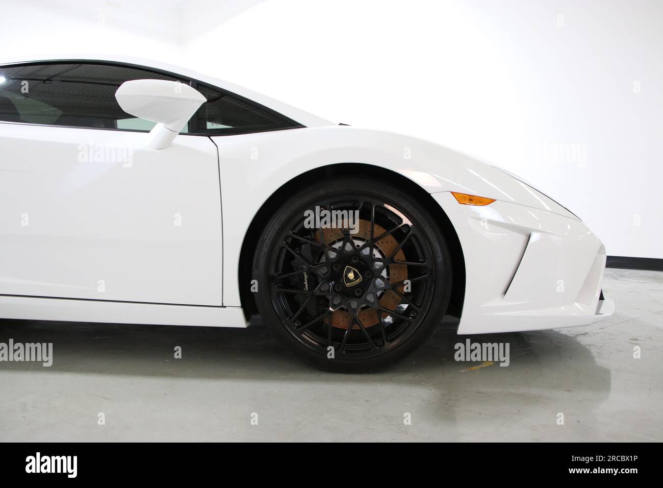 White Lamborghini showcases exquisite design and engineering - the ...
