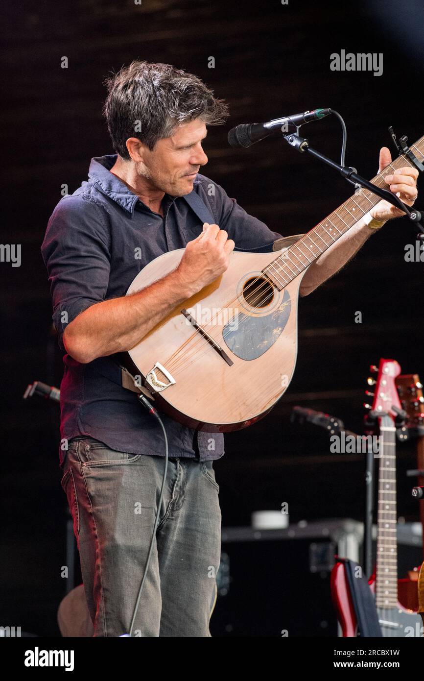 Seth Lakeman live on stage at the 2023 GTSF music festival, Southwell ...