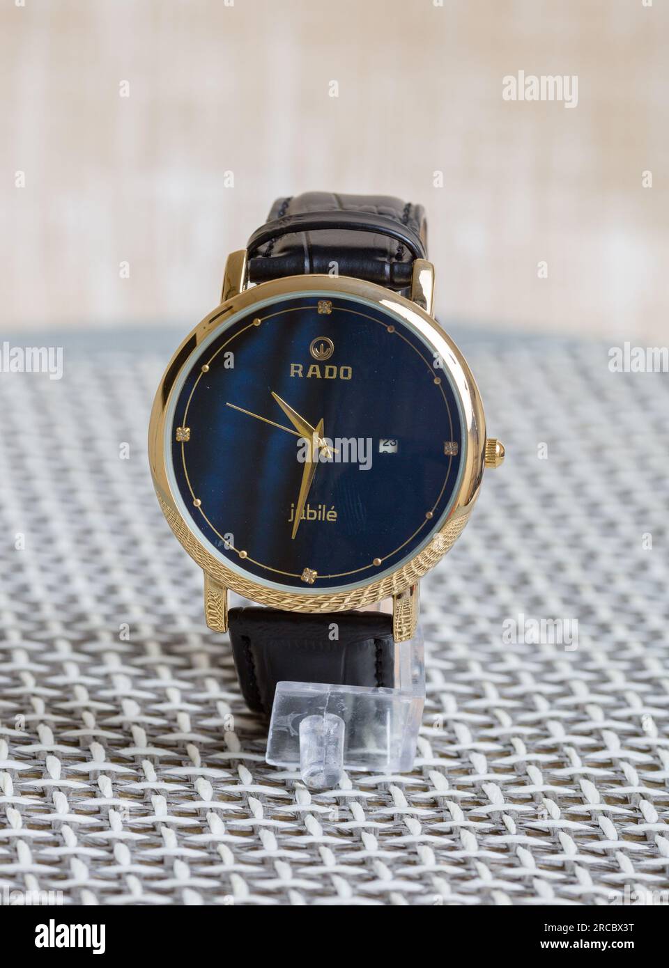 Hand Wrist Watch Time clock Designer classic stylish Stock Photo - Alamy