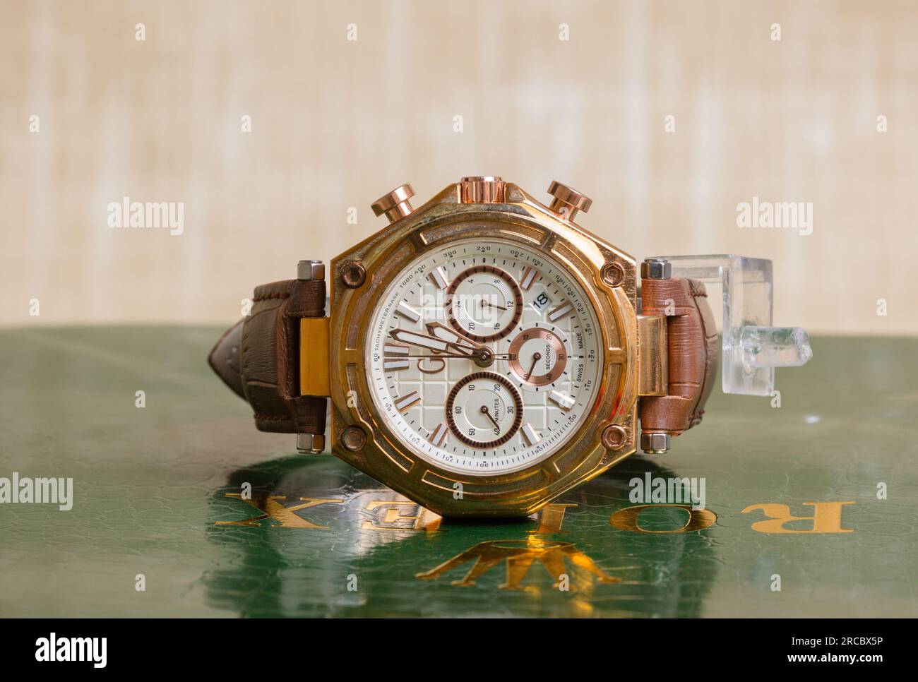 Hand Wrist Watch Time clock Designer classic stylish Stock Photo - Alamy