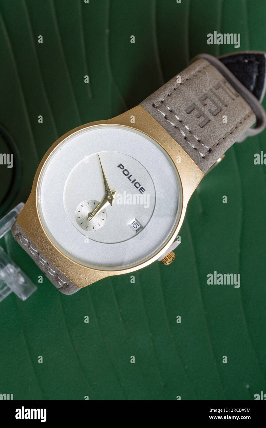 Hand Wrist Watch Time clock Designer classic stylish Stock Photo - Alamy