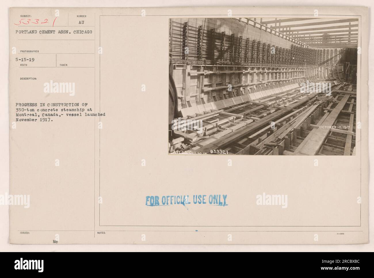 Image showing the progress of construction on a 350-ton concrete ...