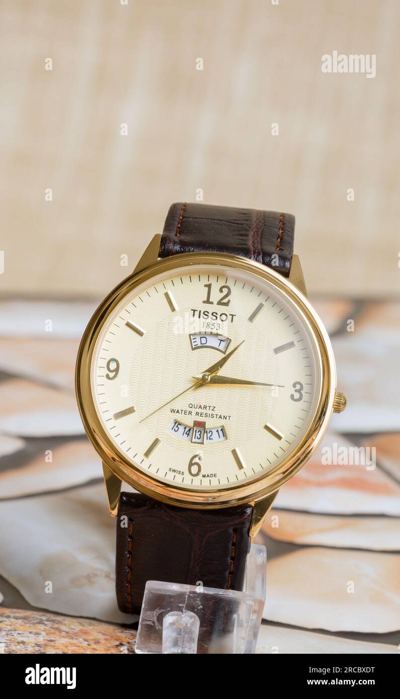 Hand Wrist Watch Time clock Designer classic stylish Stock Photo - Alamy