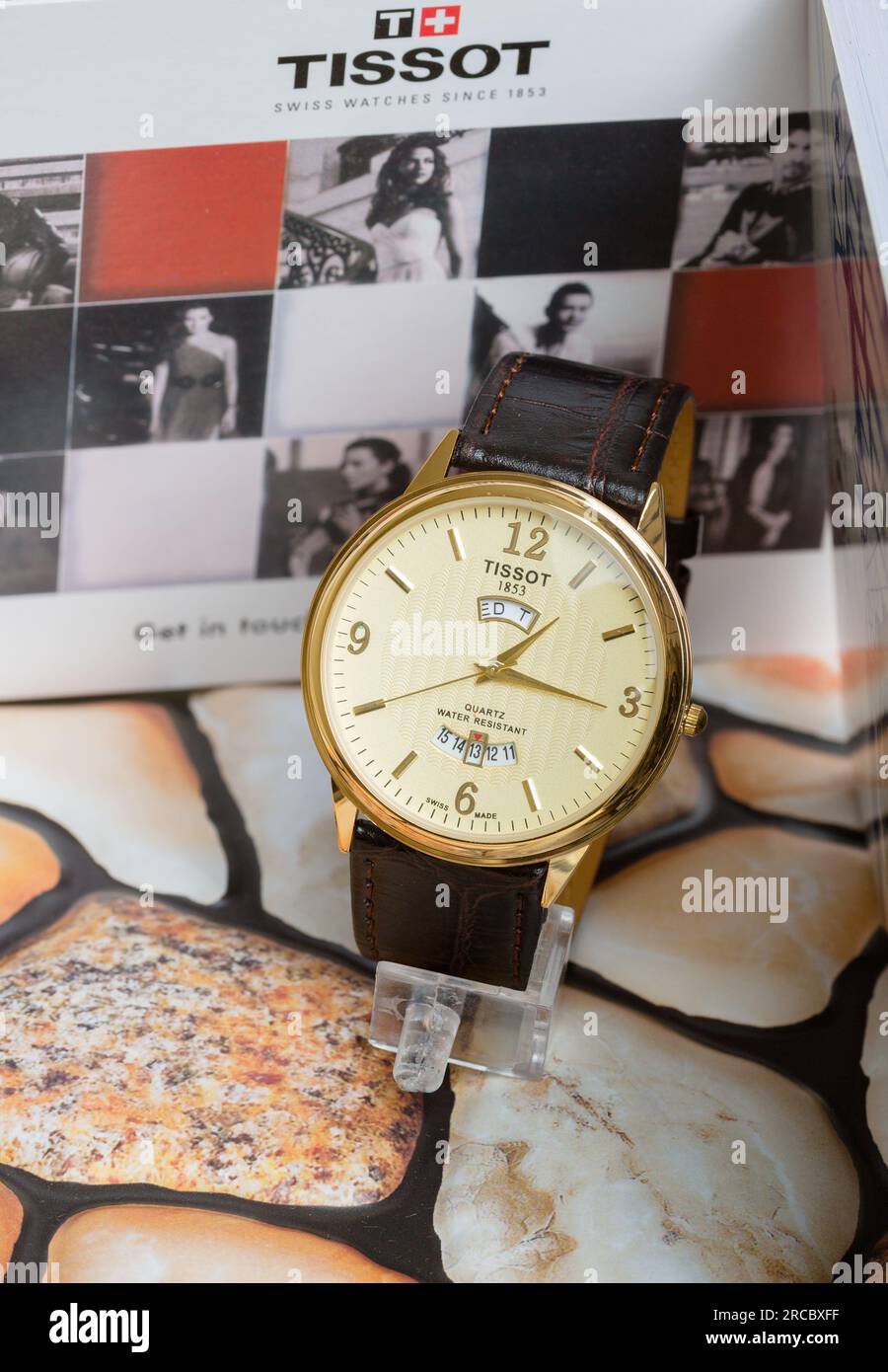 Hand Wrist Watch Time clock Designer classic stylish Stock Photo - Alamy