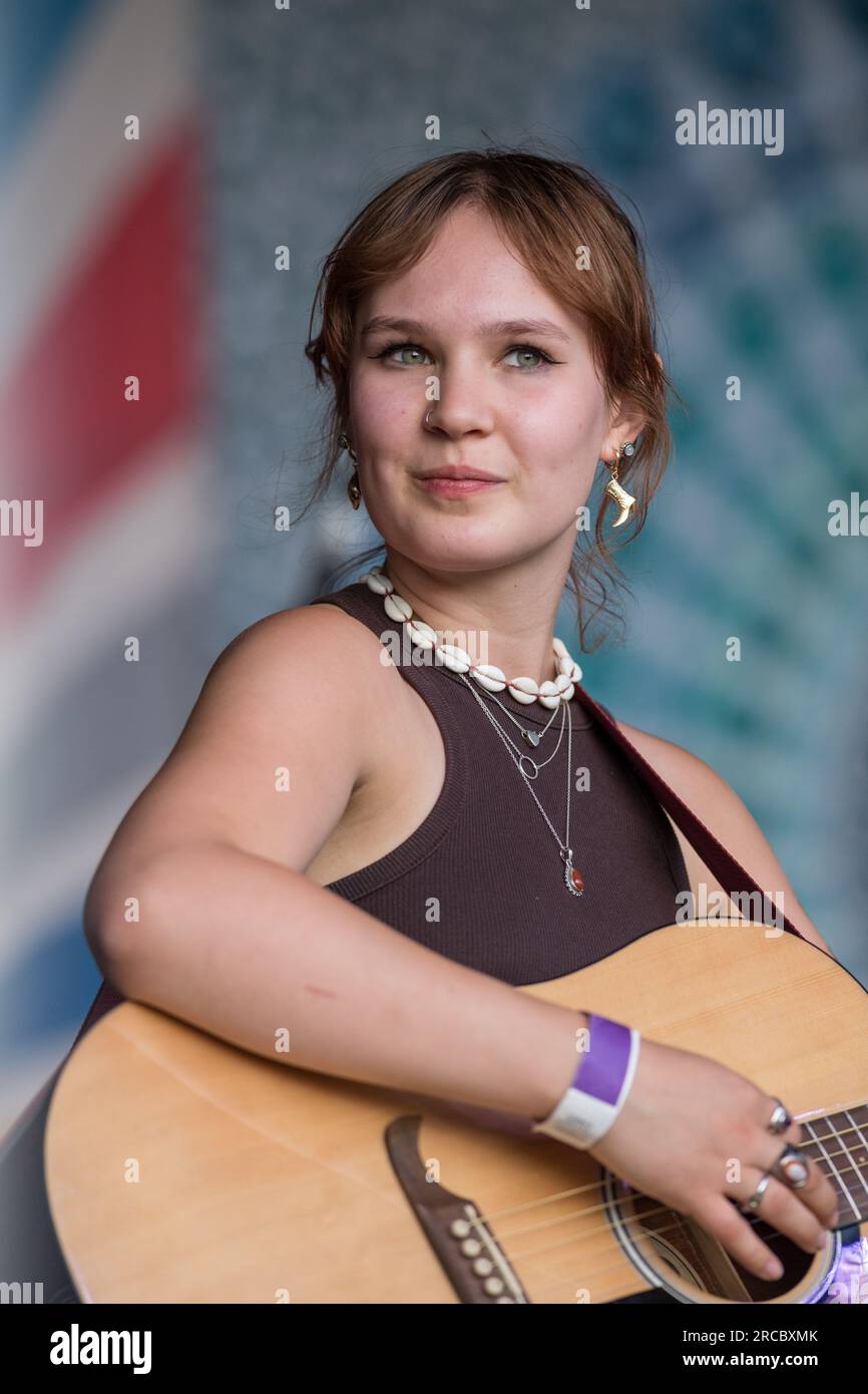 Charlotte Moon playing live on stage at the 2023 GTSF music festival ...