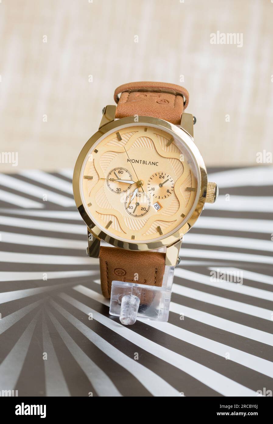 Hand Wrist Watch Time clock Designer classic stylish Stock Photo - Alamy