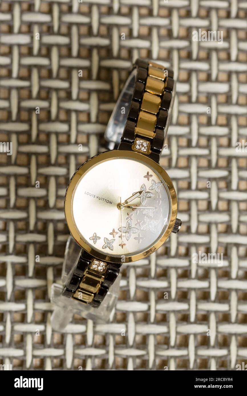 Hand Wrist Watch Time clock Designer classic stylish Stock Photo - Alamy