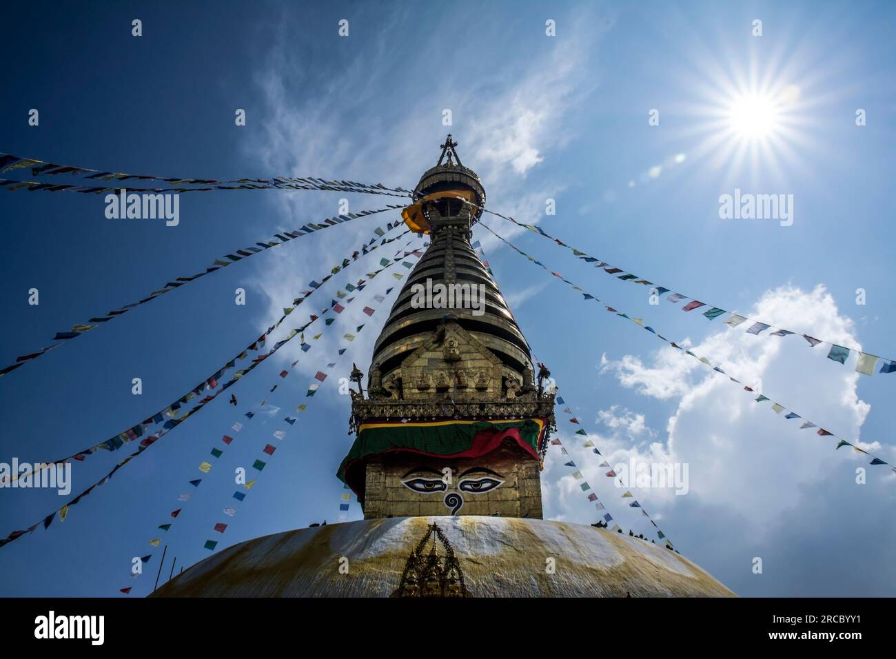 Swayambhunath Stupa, Kathmandu, Nepal Stock Photo - Alamy