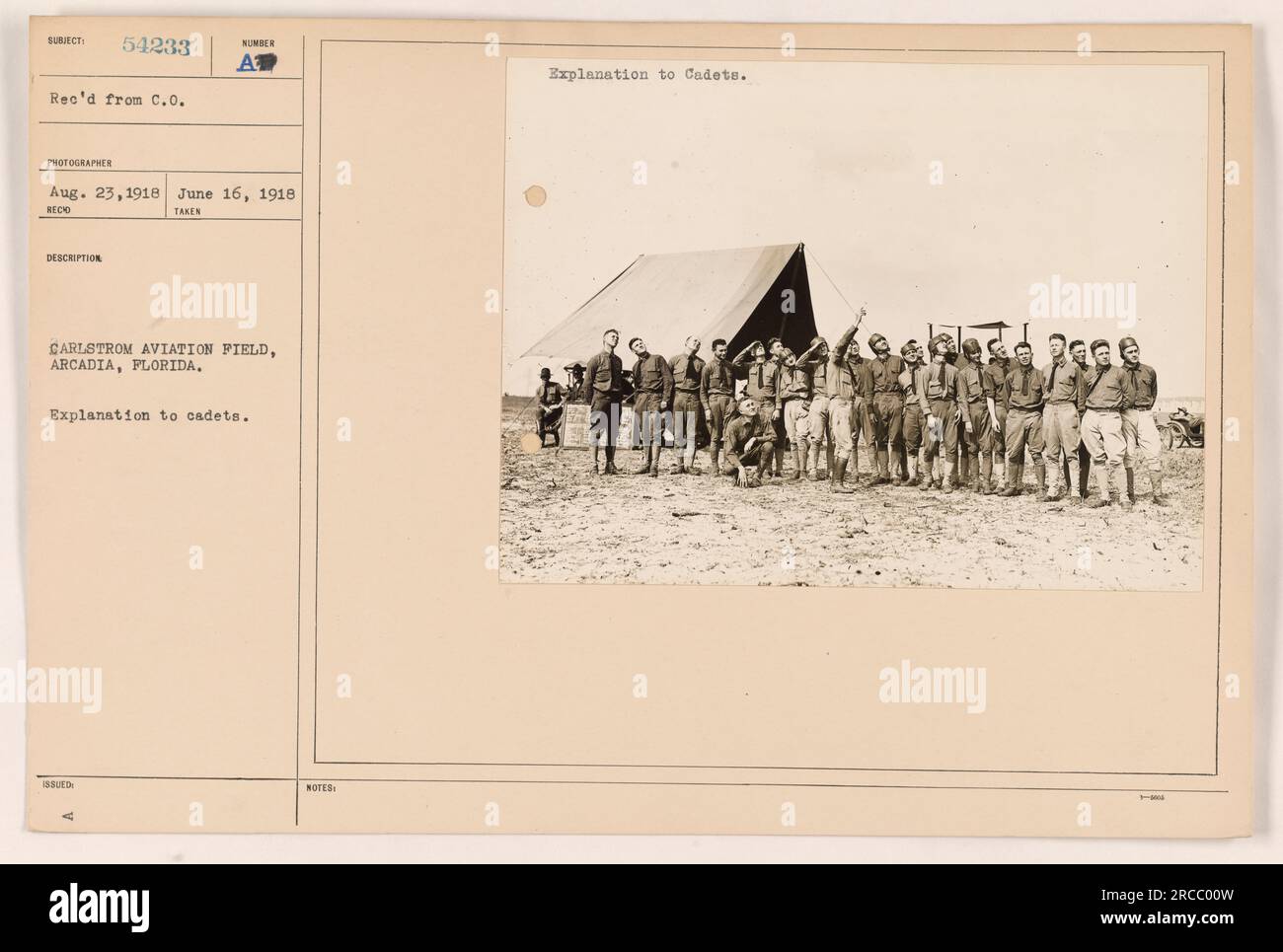 Carlstrom Aviation Field, located in Arcadia, Florida, served as a ...