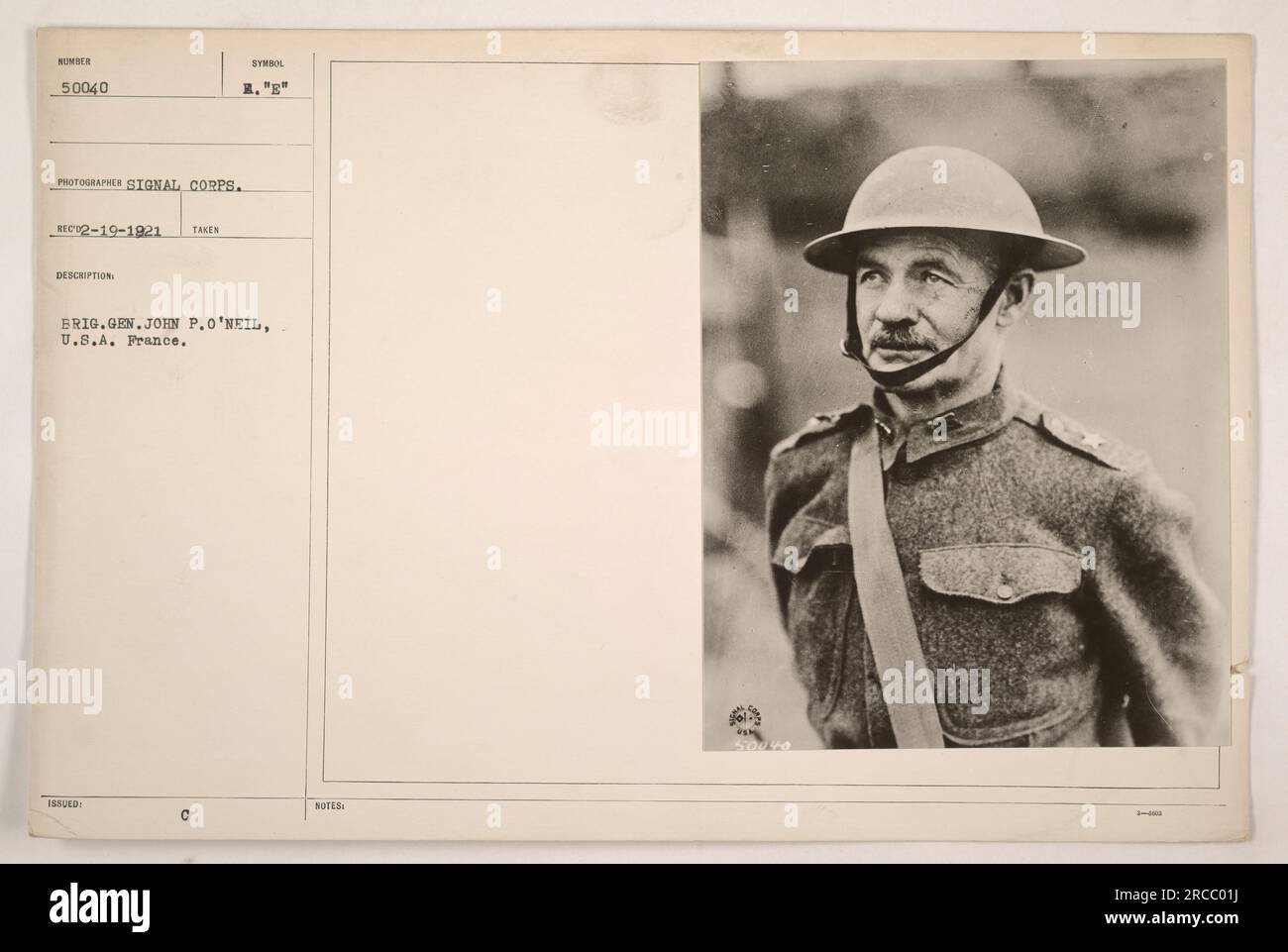 Brig gen john p oneil hi-res stock photography and images - Alamy