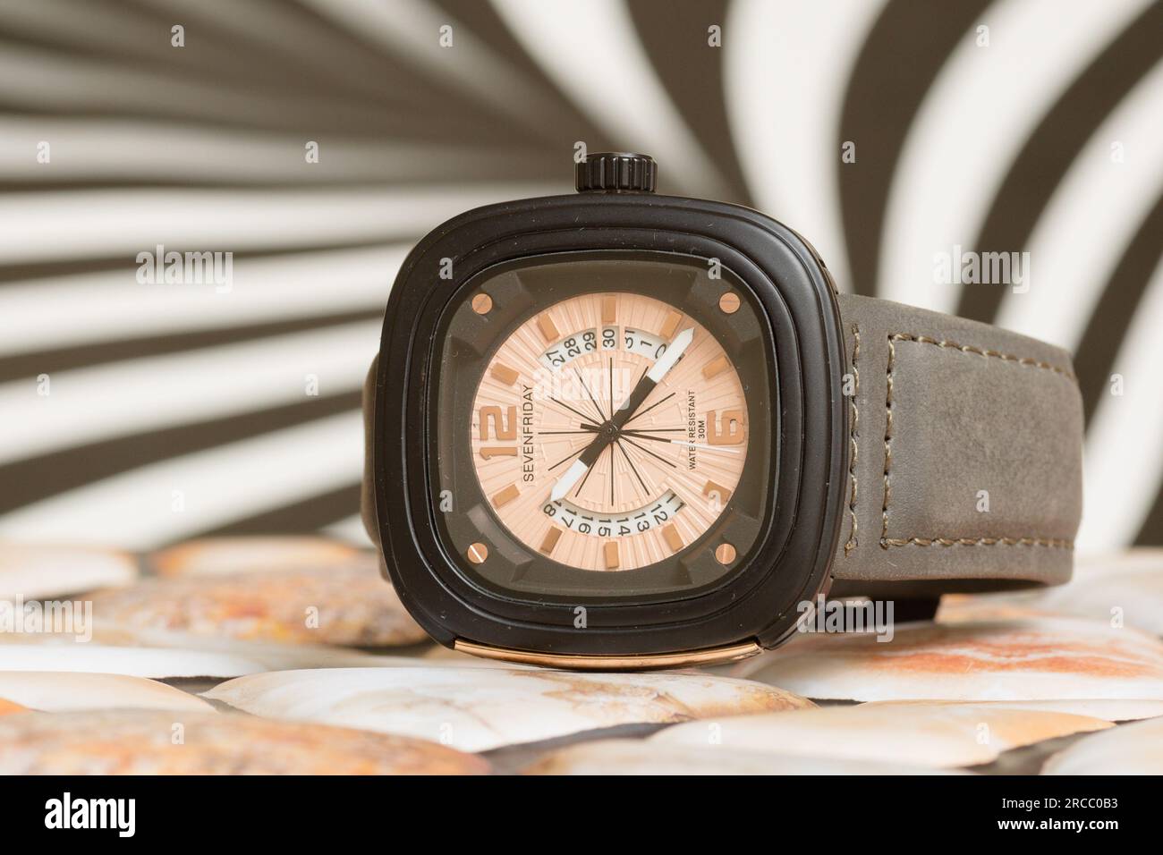 Hand Wrist Watch Time clock Designer classic stylish Stock Photo - Alamy