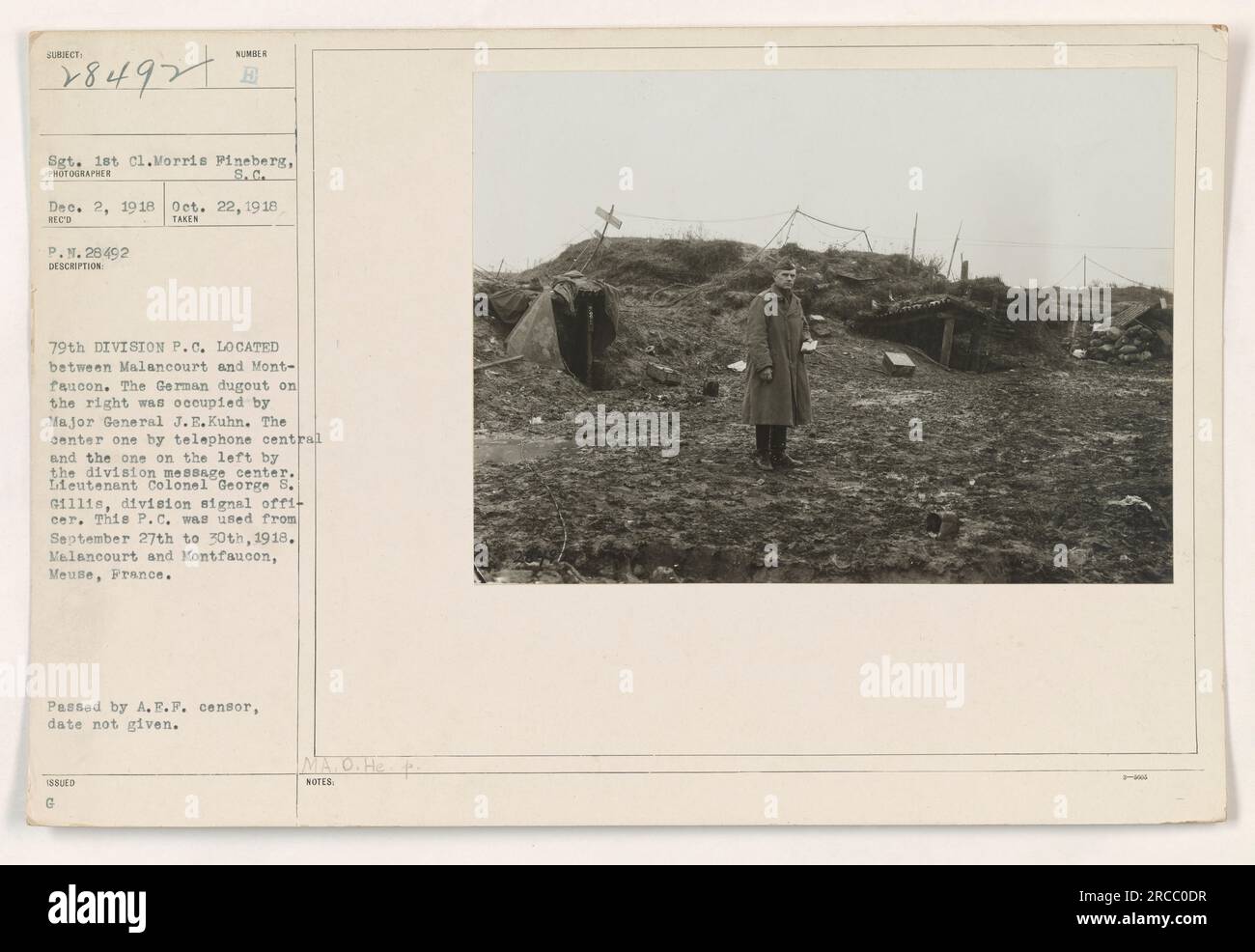 Sgt. 1st Cl. Morris Pineberg photographed the 79th Division P.C ...