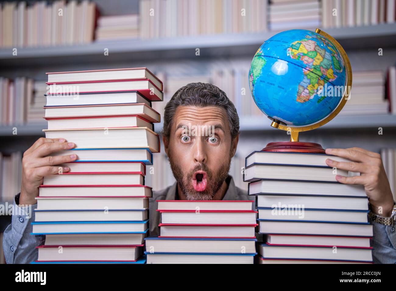education and knowledge. man teacher in class. school education. man ...