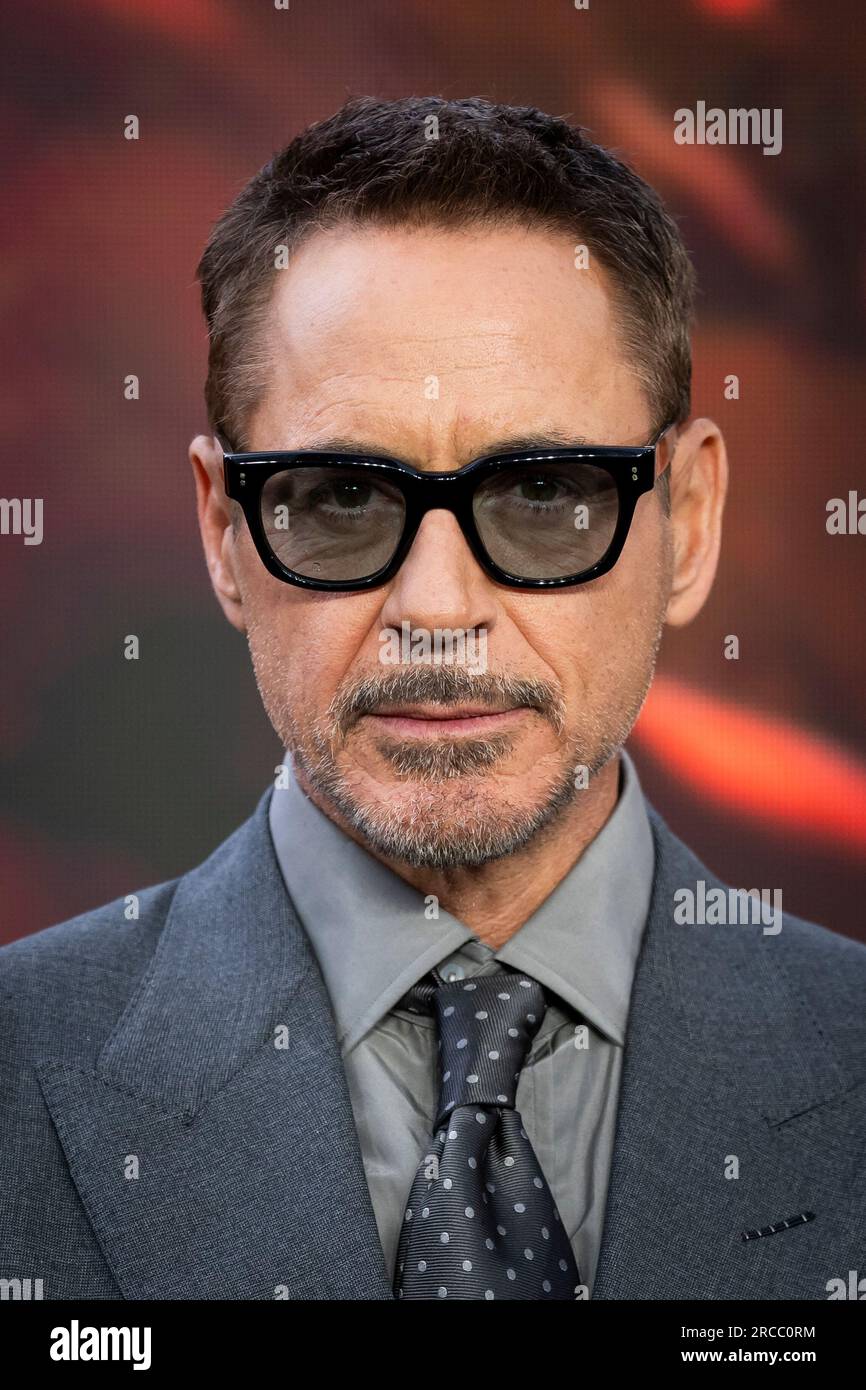 Robert Downey Jr. poses for photographers upon arrival at the premiere ...
