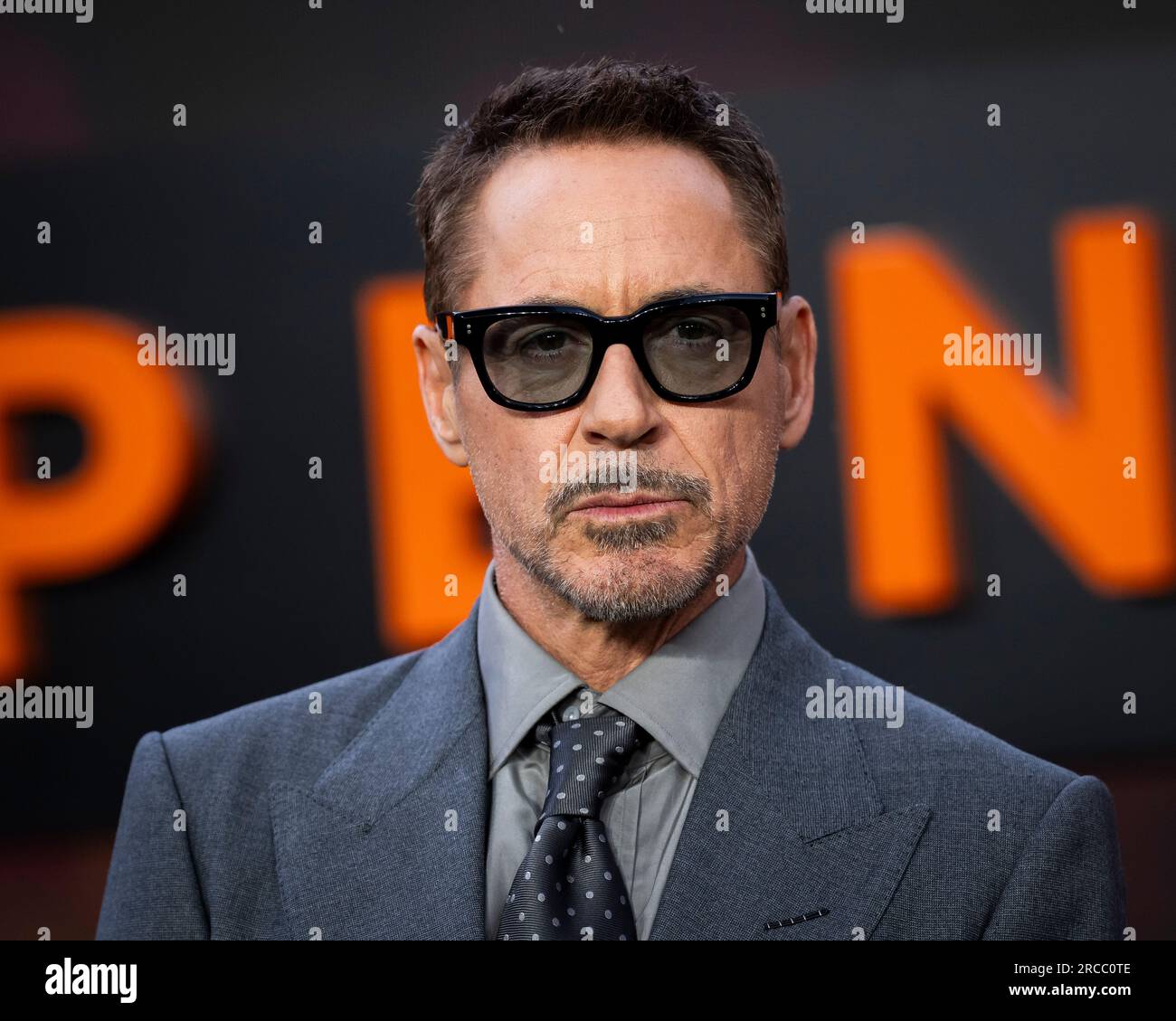 Robert Downey Jr. poses for photographers upon arrival at the premiere ...