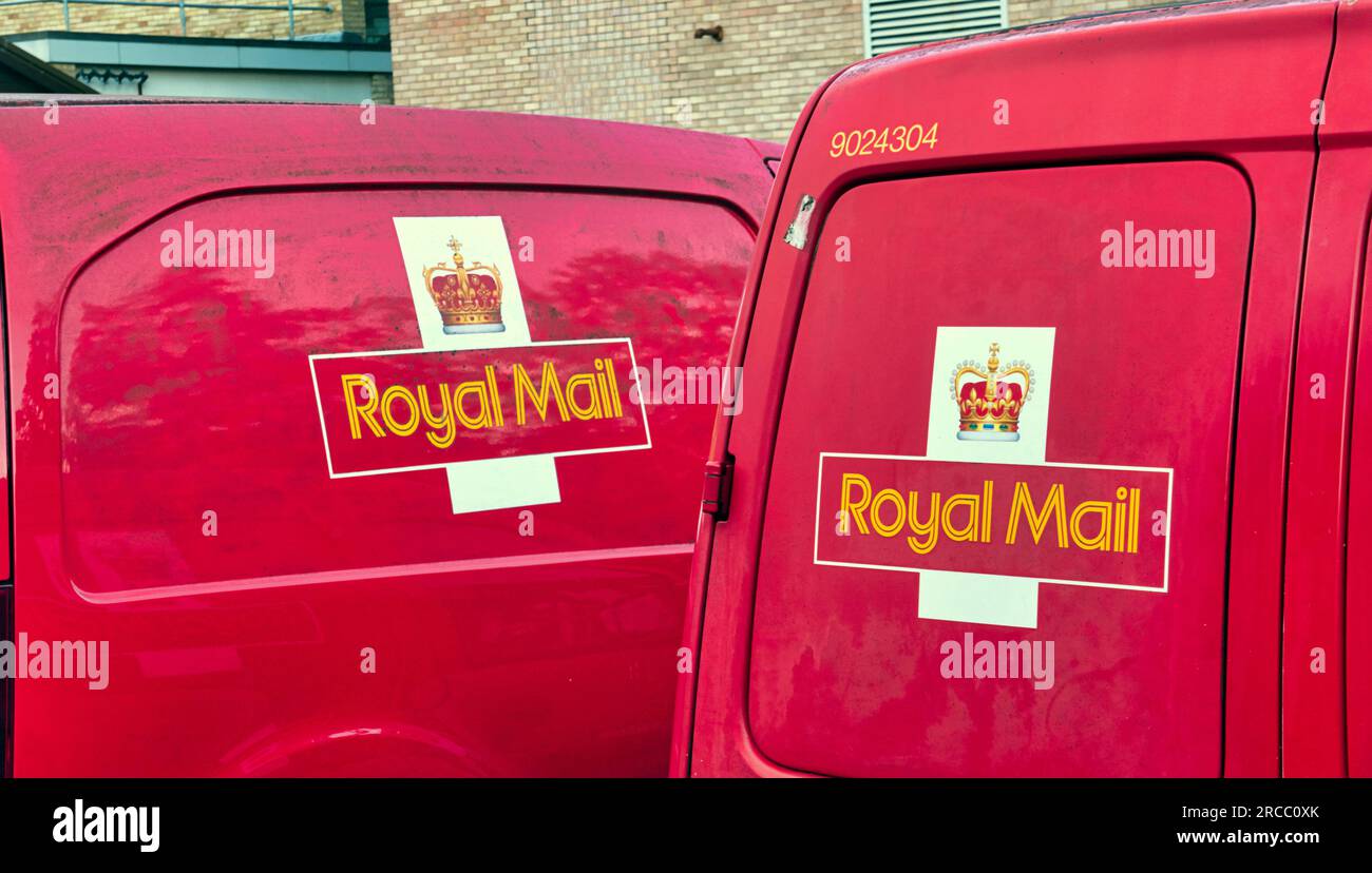 royal mail logo on van Stock Photo - Alamy