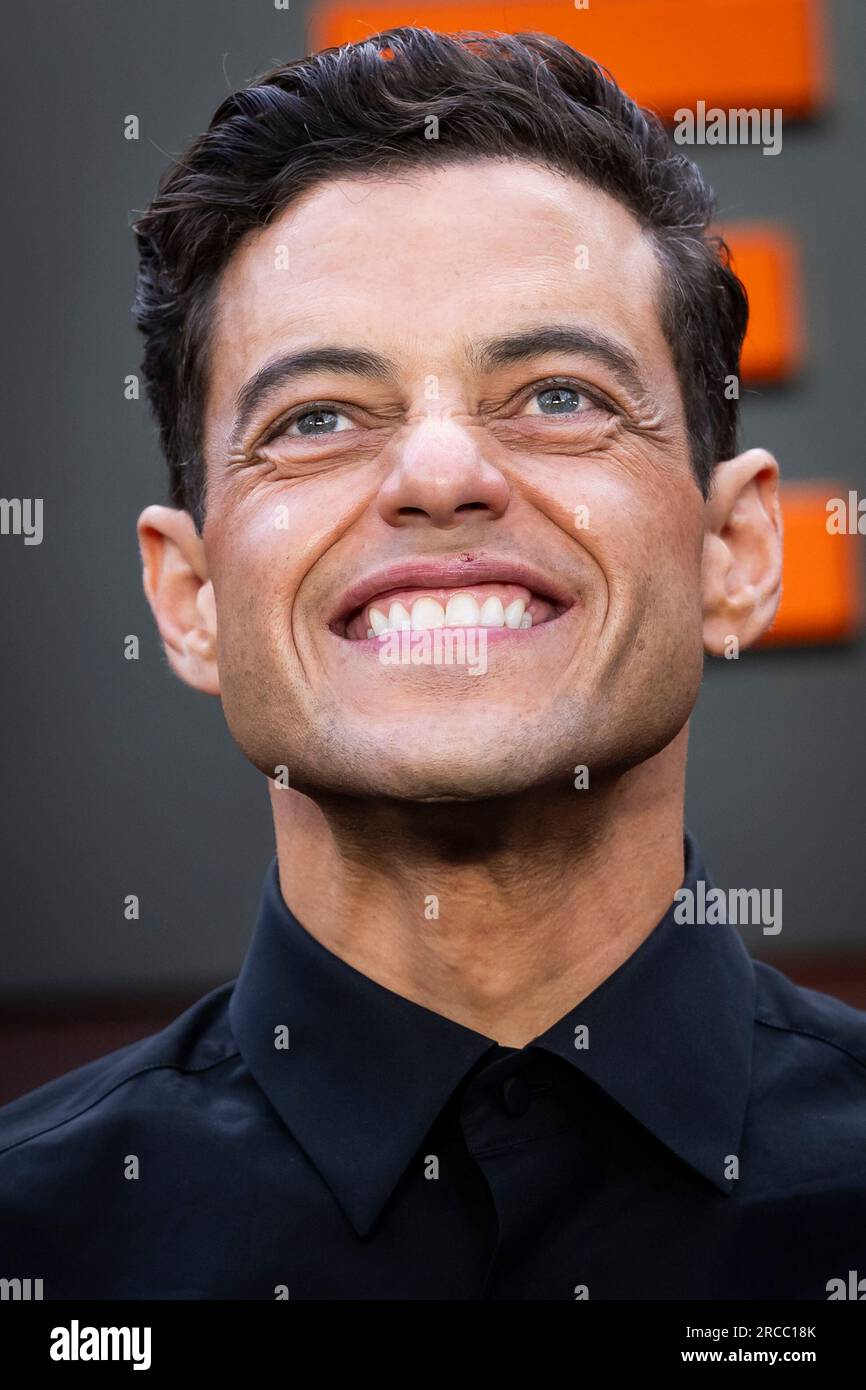 Rami Malek poses for photographers upon arrival at the premiere of the ...