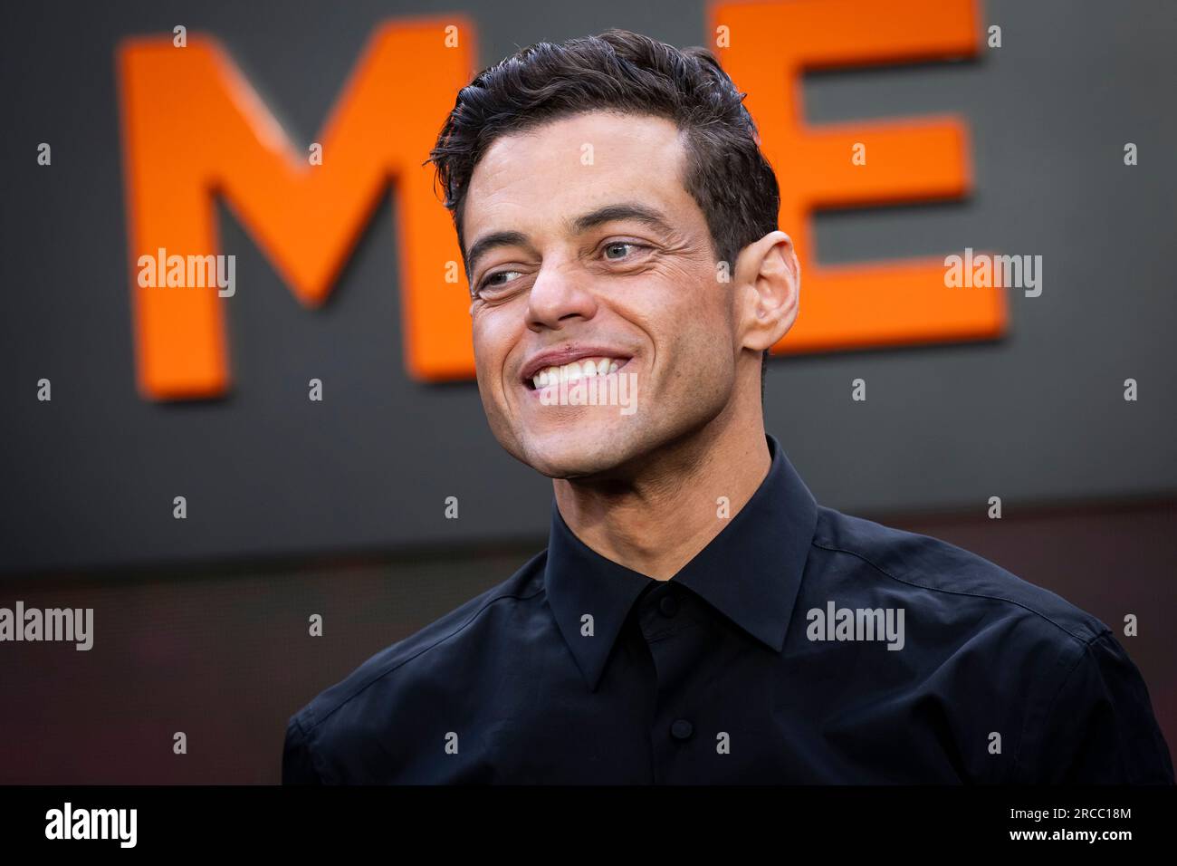 Rami Malek poses for photographers upon arrival at the premiere of the ...