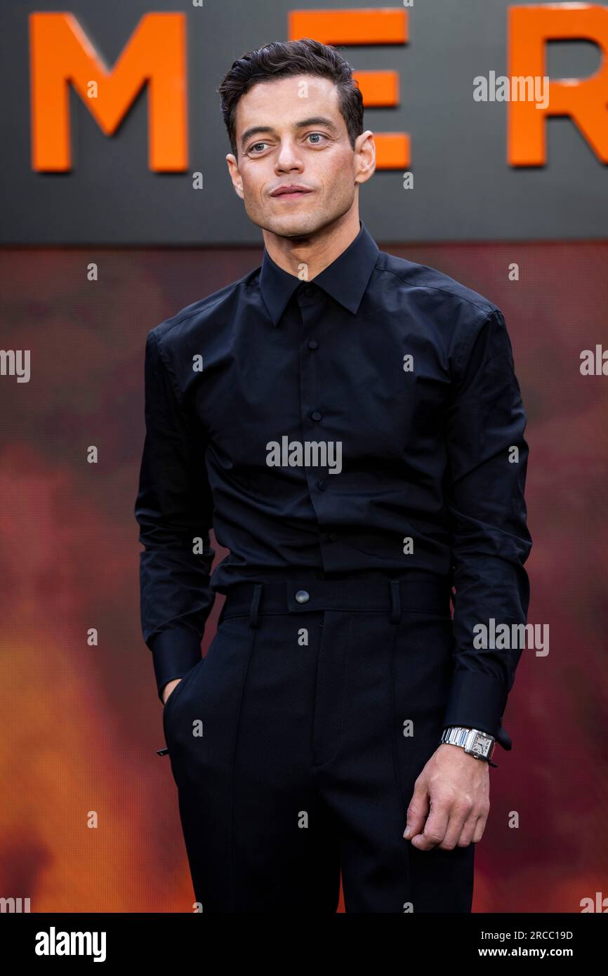 Rami Malek poses for photographers upon arrival at the premiere of the ...