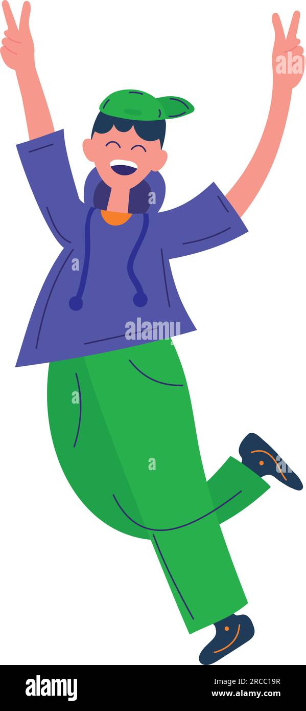 Isolated cute happy girl character sketch Vector Stock Vector Image ...