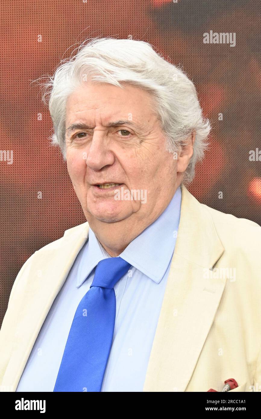 London, UK. 13th July, 2023. Tom Conti at UK premiere of Oppenheimer, at Odeon Luxe Leicester ...