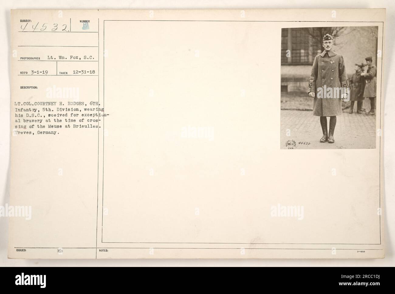 Lieutenant colonel courtney h hodges hi-res stock photography and ...